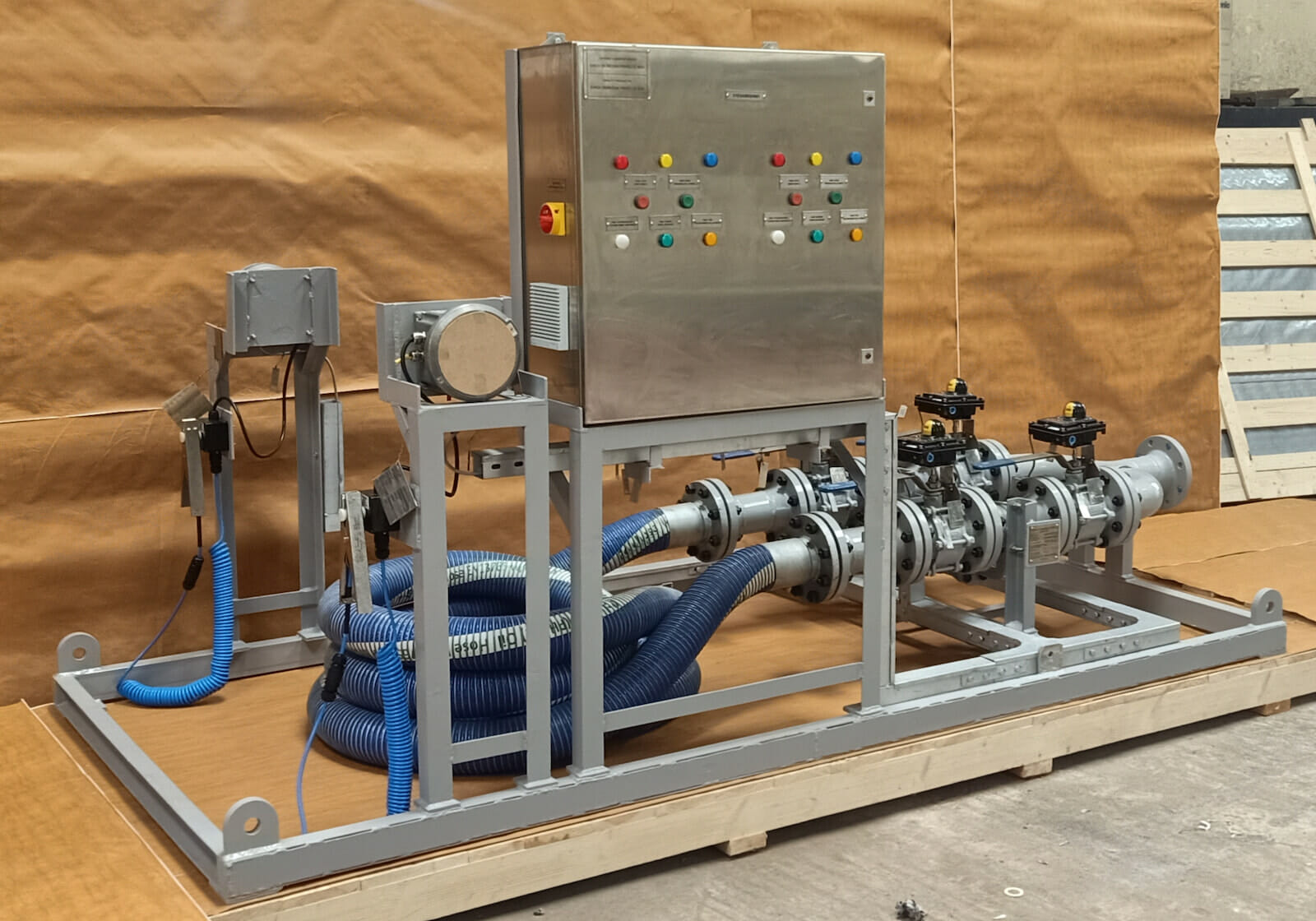 Fuel Unloading Skid | Fuel Skids for Tanker Truck Unloading | Sungov ...